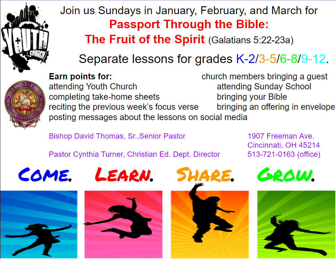 Youth Ministry | New St. Paul Missionary Baptist Church